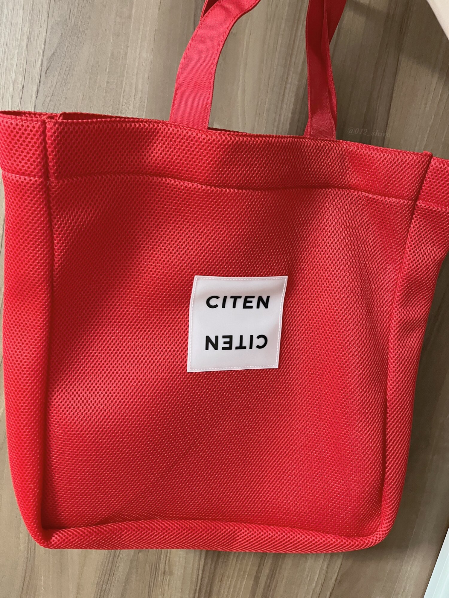 CITEN ＜CITEN＞カラーバリエーション メッシュ トート シテン バッグ トートバッグ ネイビー パープル オレンジ イエロー ピンク ブルー レッド ホワイト ブラック