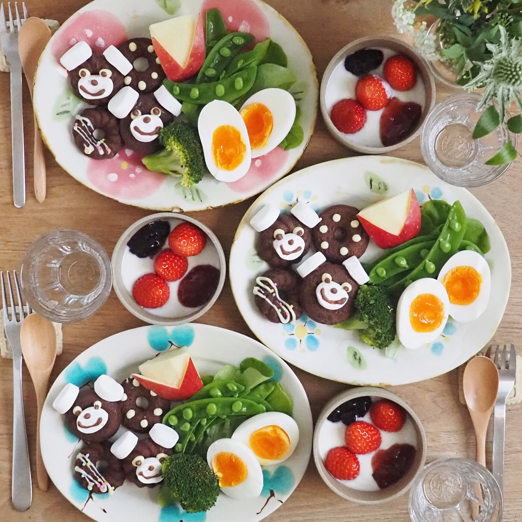 ビタントニオ ドーナツプレート 2枚組 PVWH-10-DT [PVWH10DT]