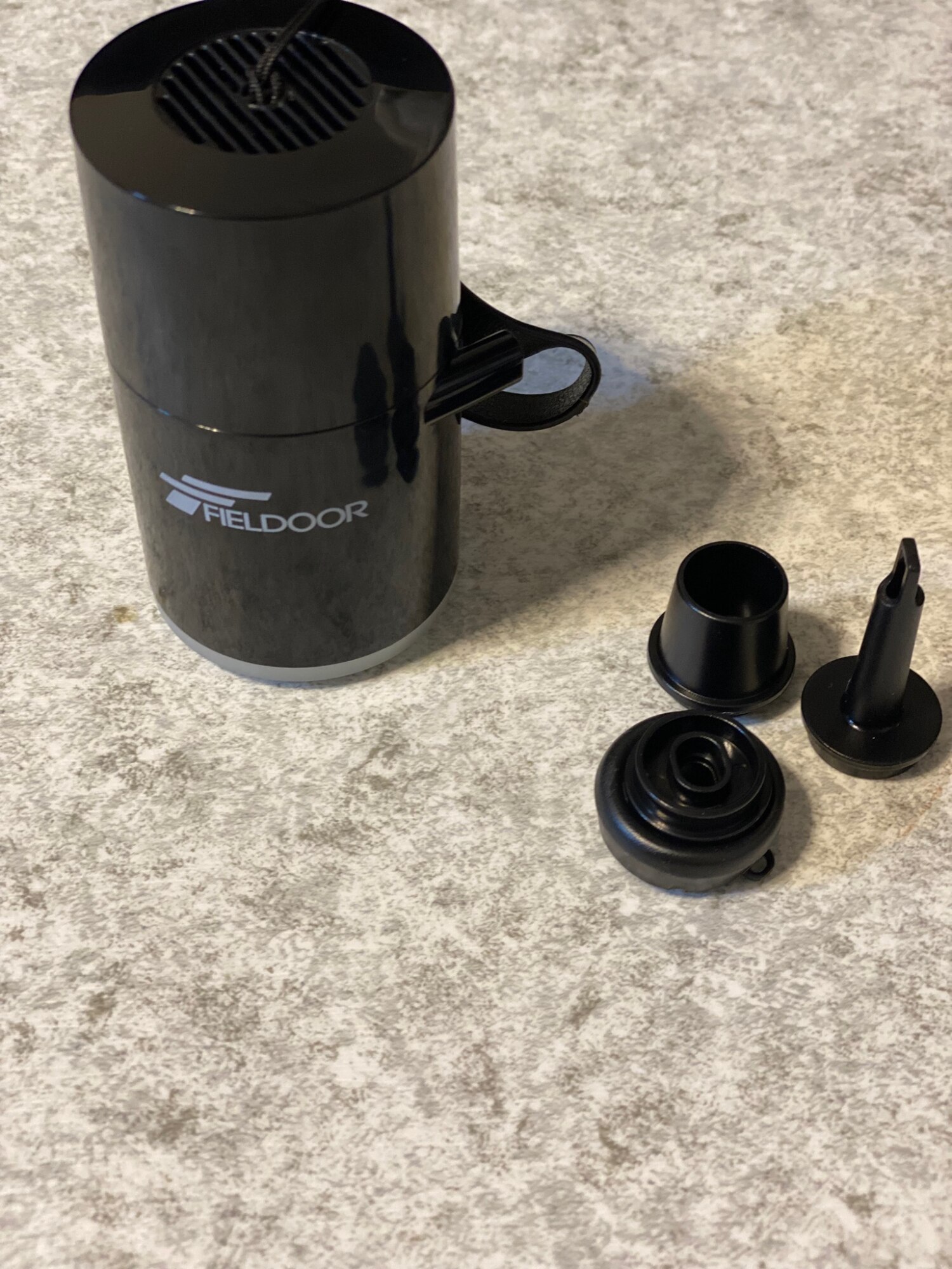 FIELDOOR USB充電 携帯 エアーポンプ 超小型 エアポンプ 吸排気 充電式 1400mAh 軽量 電動ポンプ LEDランタン ポンプ 電動空気入れ ミニポンプ キャンプ 海 プール ...