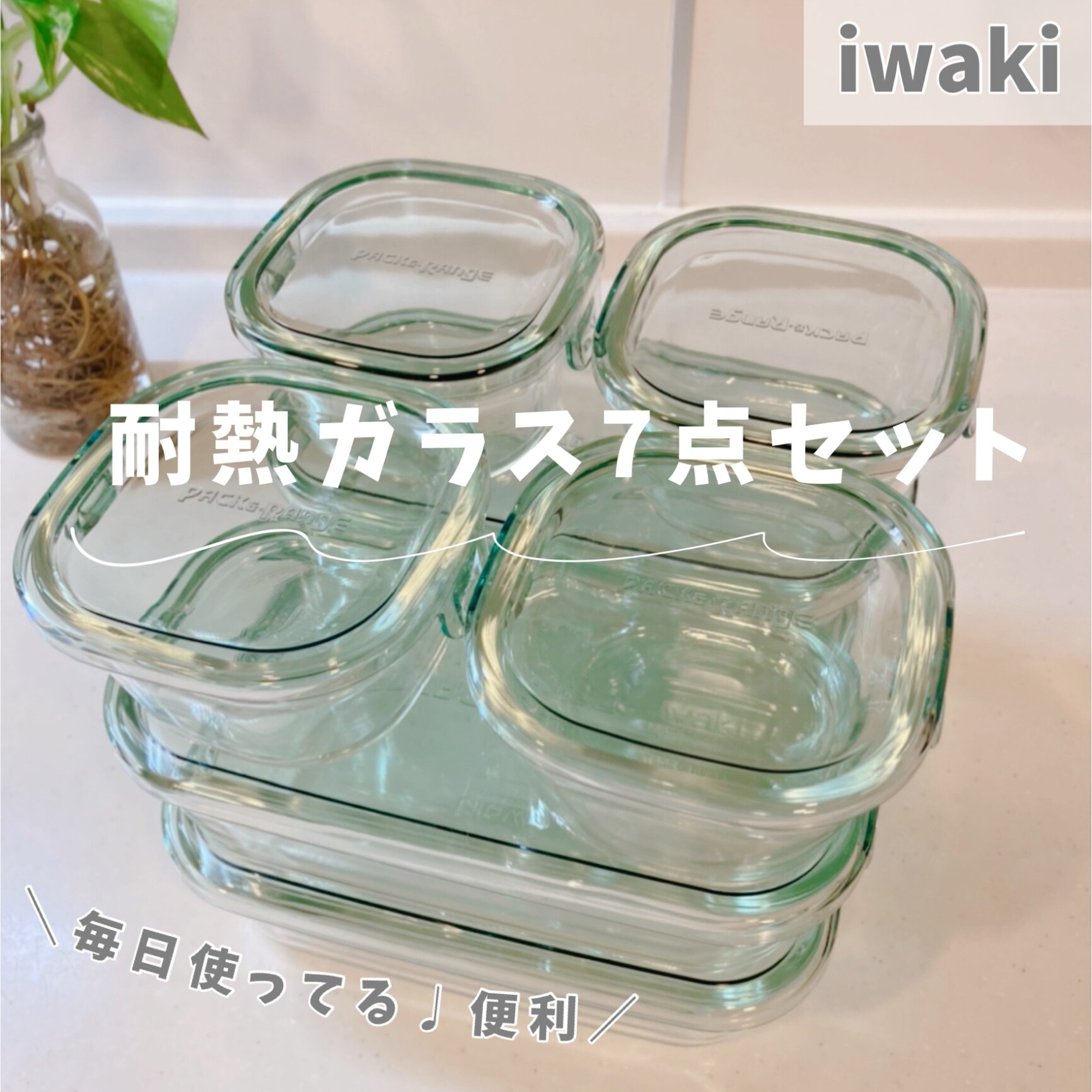 【超激熱価格+最大500円クーポン】\当店限定セット有／ iwaki 保存容器 食洗機OK 7点セット 耐熱容器 耐熱ガラス 耐熱 ガラス ...
