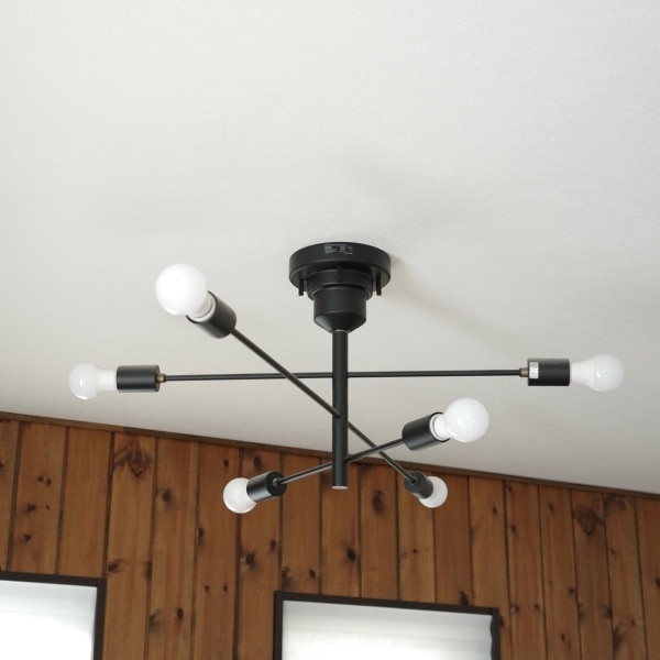 照明 シーリングライト ASTRE アストル リビング用 ダイニング用 寝室 店舗 天井照明 おしゃれ ブラック ゴールド アイアン 点灯切替 ...