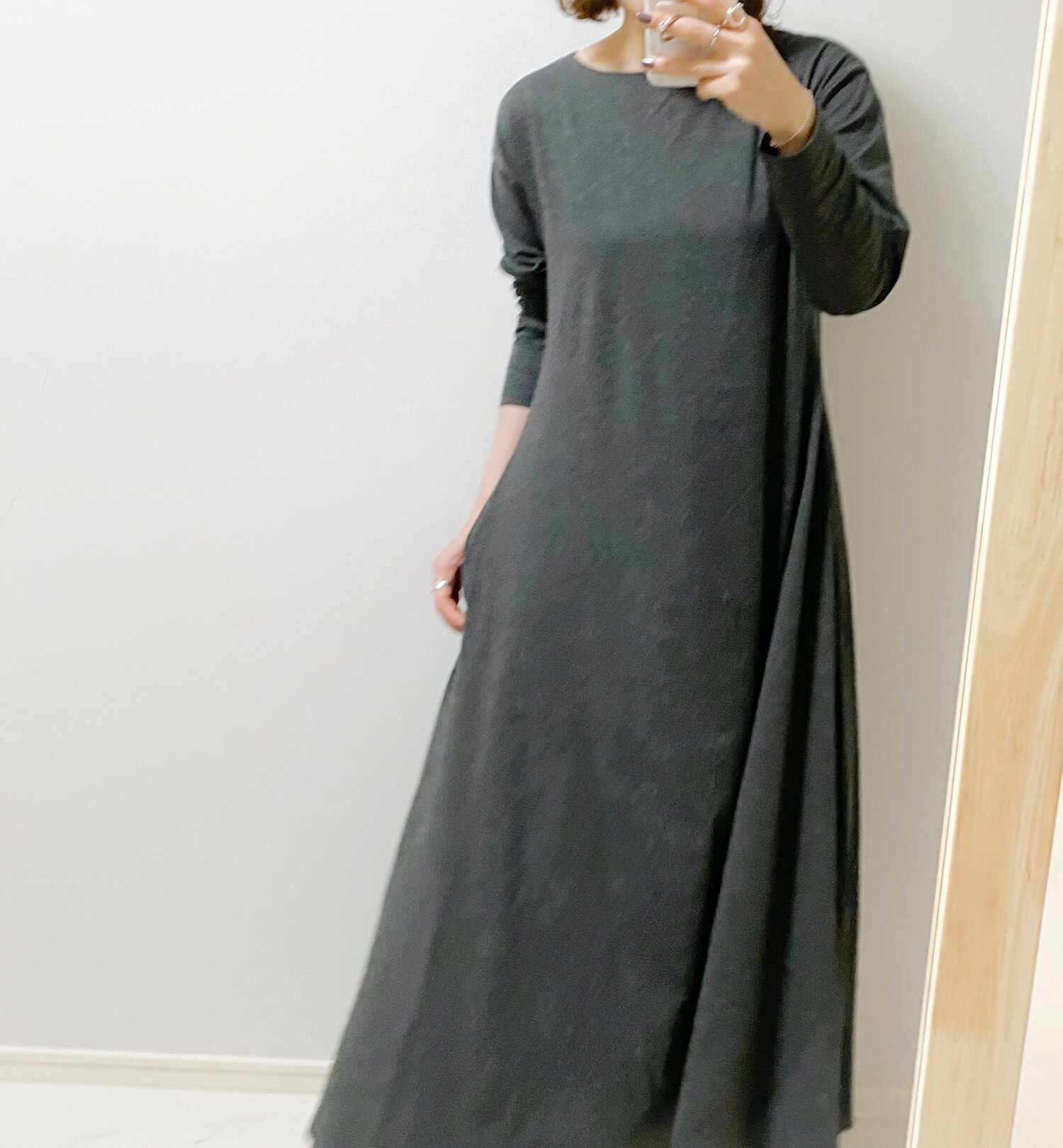 大人気ブロガーAYAさんコラボ たっぷりフレア マキシ丈ワンピース ロングワンピ ワンピース わんぴーす マキシワンピース 春 2022 ...