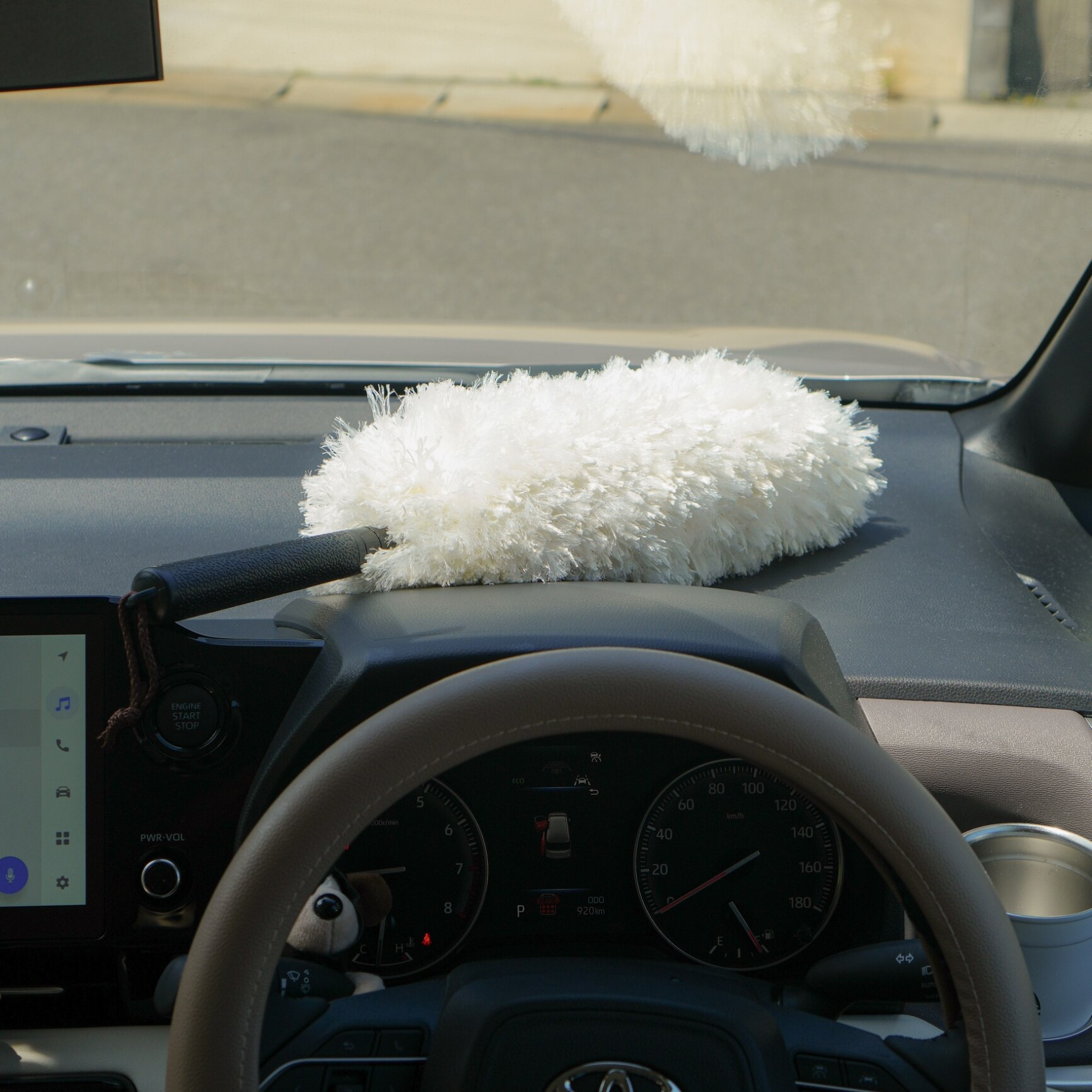 プロスタッフ(Prostaff) 洗車用品 モ ップ NEWアルパカモ ップ 車外用ホコリ取りモ ップ ふわふわ 長さ約635mm P192