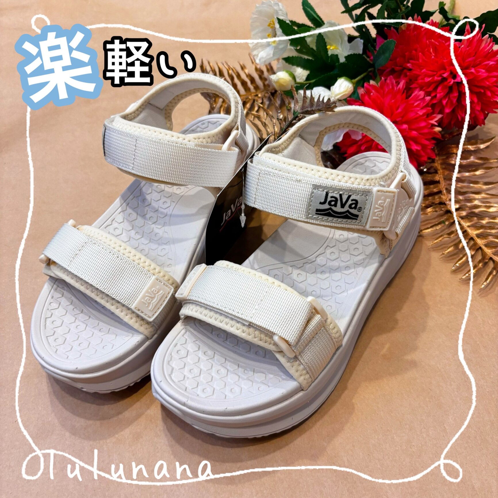 今ならまとめ買い3点以上で10％OFF【送料無料】《javaジャバコラボ》 靴 サンダル レディース ベルクロ スポーツサンダル アウトドア スポーツ 厚底 ソール ユニセックス メンズ ...