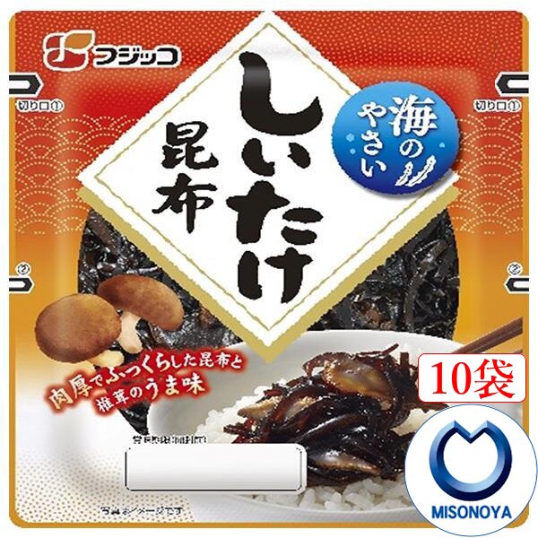 フジッコ 海のやさい しいたけ昆布 112g×10袋入｜ 送料無料 一般食品 惣菜 佃煮 つくだに こんぶ