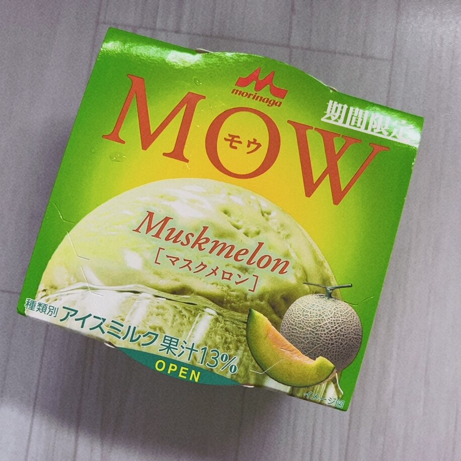森永乳業 MOW(モウ) マスクメロン 140ml 18個