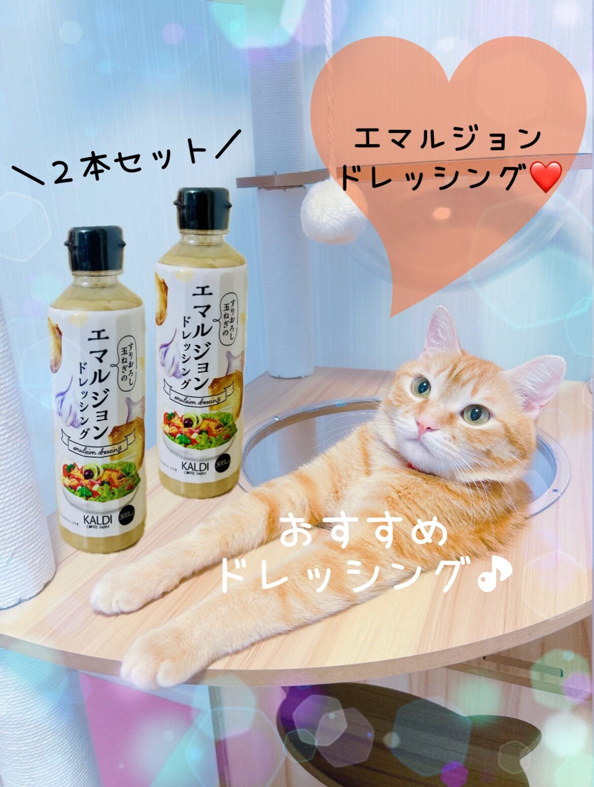 ★即納★【KALDI】カルディ エマルジョンドレッシング 300ml×2個セット