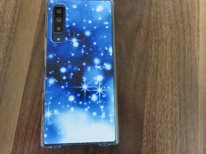 arrows NX9 F-52A ケース/カバー 【ブルーフラッシュ クリアケース素材】arrowsF52A スマホケース アローズF52A ...