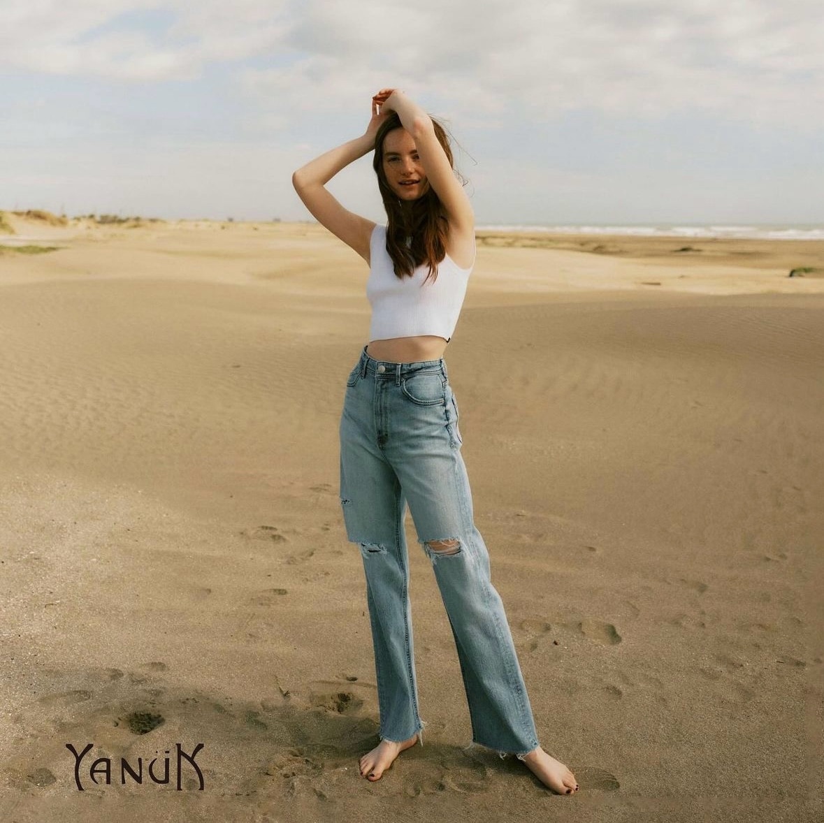 YANUK YANUKWomen's/(W)ボーイズストレートデニムパンツ"LEA" ヤヌーク パンツ ジーンズ・デニムパンツ ブルー【送料無料】