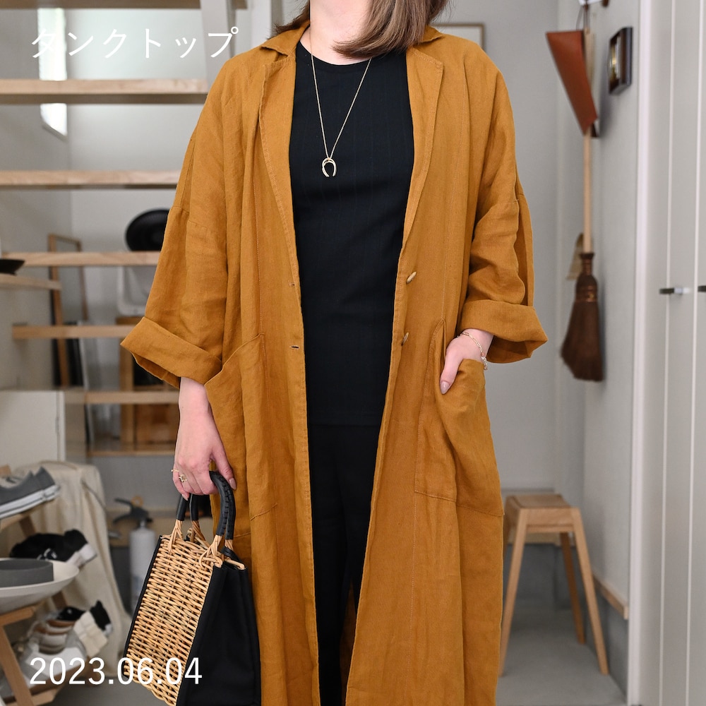 【ハプティックhbD】【OMNES Another Edition】汗じみ防止 リブタンクトップ レディース カットソー ノースリーブ 汗染み防止加工 フリーサイズ カジュアル リブ編み ...