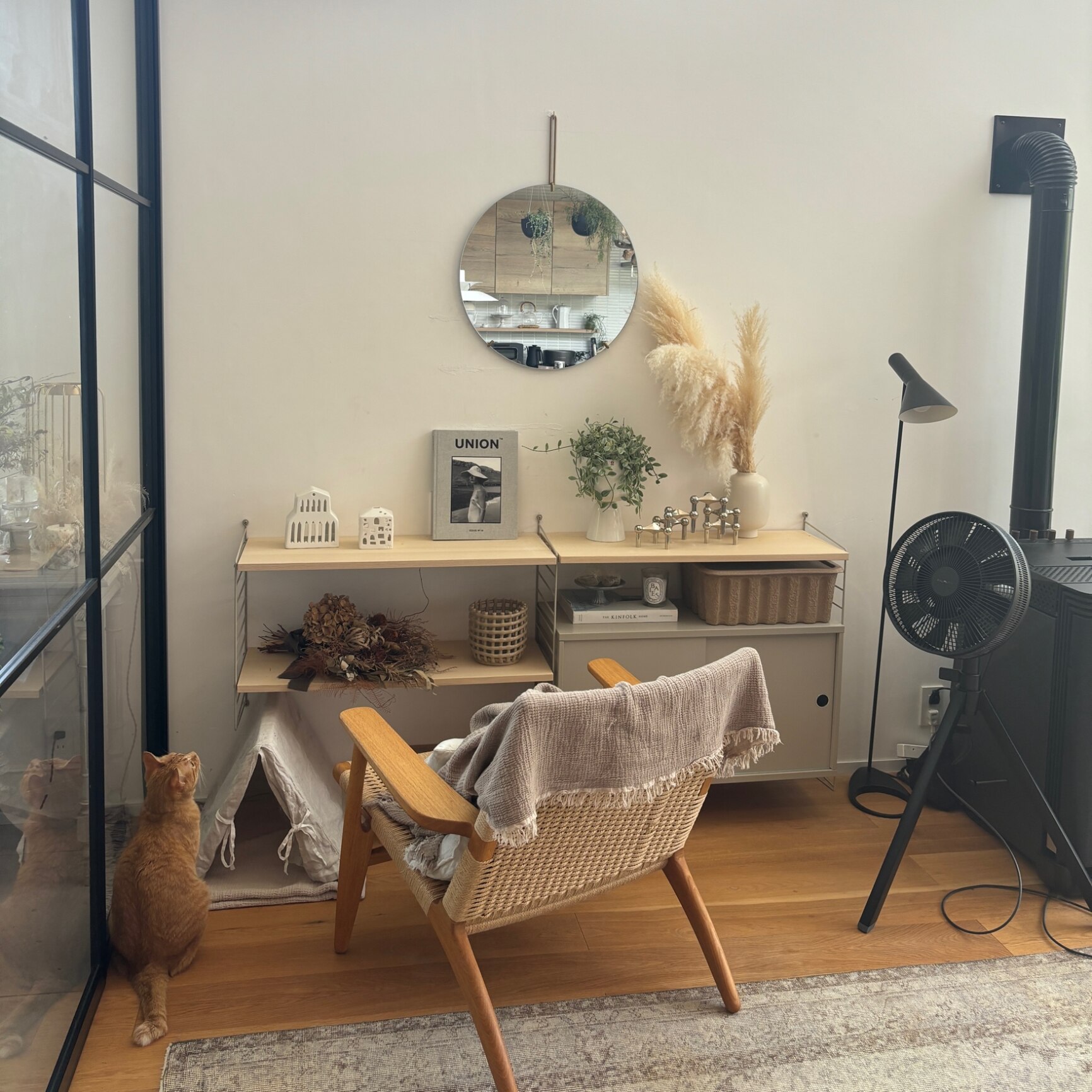 【ポイント10倍 3/25 0:00-3/27深夜1:59】ムーベ MOEBE ウォールミラー 30cm 50cm 70cm ブラス ブラック ステンレススチール 鏡 ムーべミラー ミラー ...