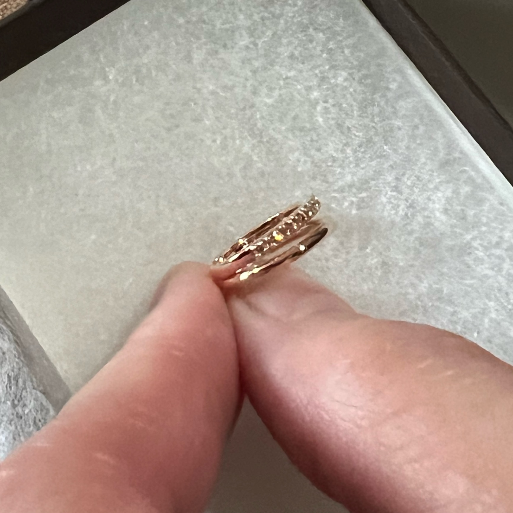 K10PG 0.13ct ダイヤモンド 2連 イヤーカフ【片耳用】【送料無料】ダイヤイヤーカフ ダイヤモンドイヤーカフ イヤカフ 10金 10k 可愛い ダイア ゴールド ピンクゴールド ...