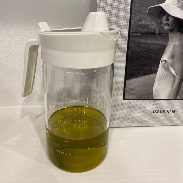 【KEYUCA公式店】ケユカ Relio オイルボトルIV[おしゃれ シンプル デザイン ホワイト オイルボトル キッチン用品 ギフト 液だれしない オリーブオイル 調味料入れ 調味料 液体 ...