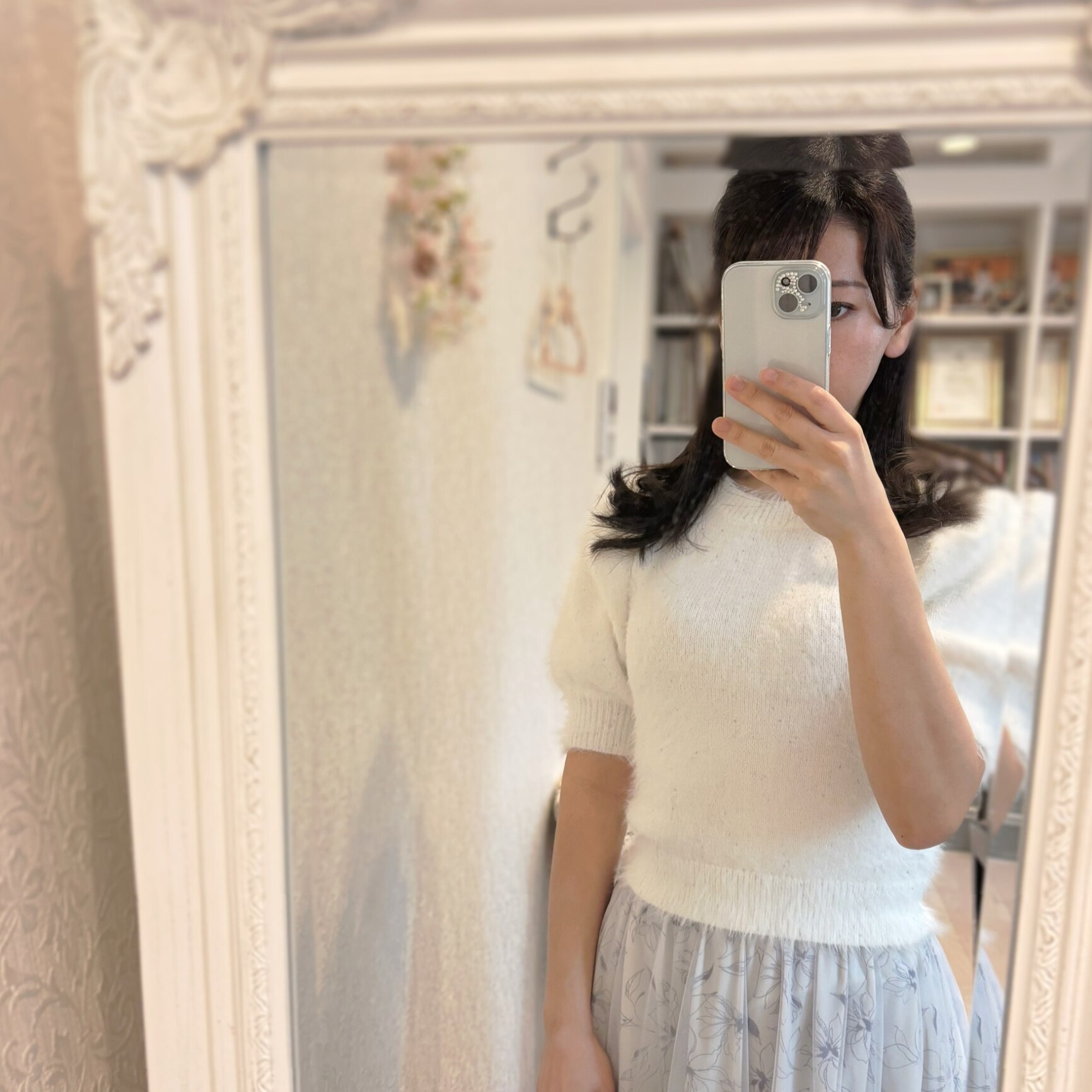 【SALE／80%OFF】Noela スパンコールシャギーニット ノエラ トップス ニット ホワイト グレー パープル ブラック