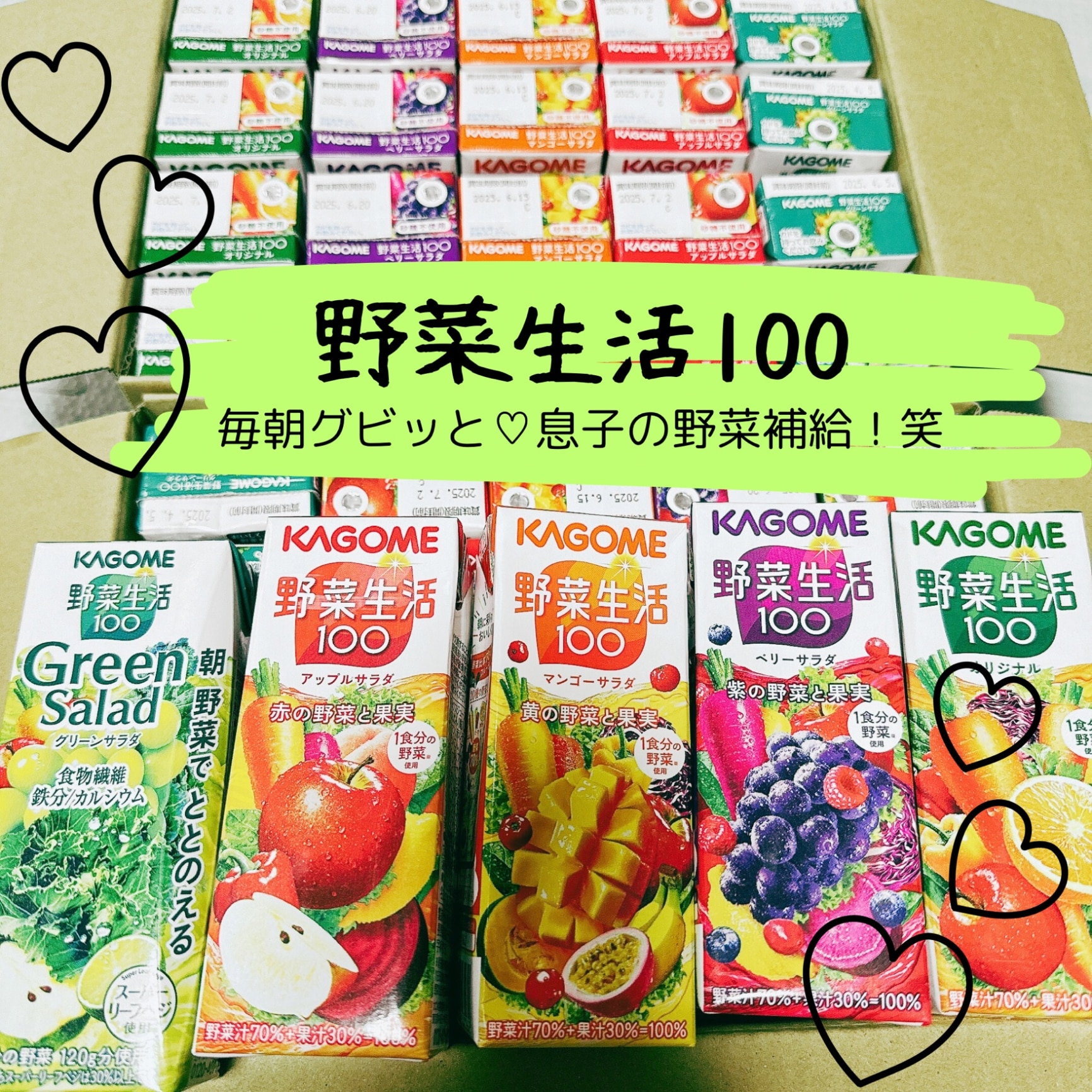 カゴメ 野菜ジュース [野菜一日これ一本 野菜生活100 野菜ジュース トマトジュース 果汁 ハーブ 限定 リコピン フルーツ ビタミン 豆乳] 195ml・200ml紙パック×48本[24本 ...