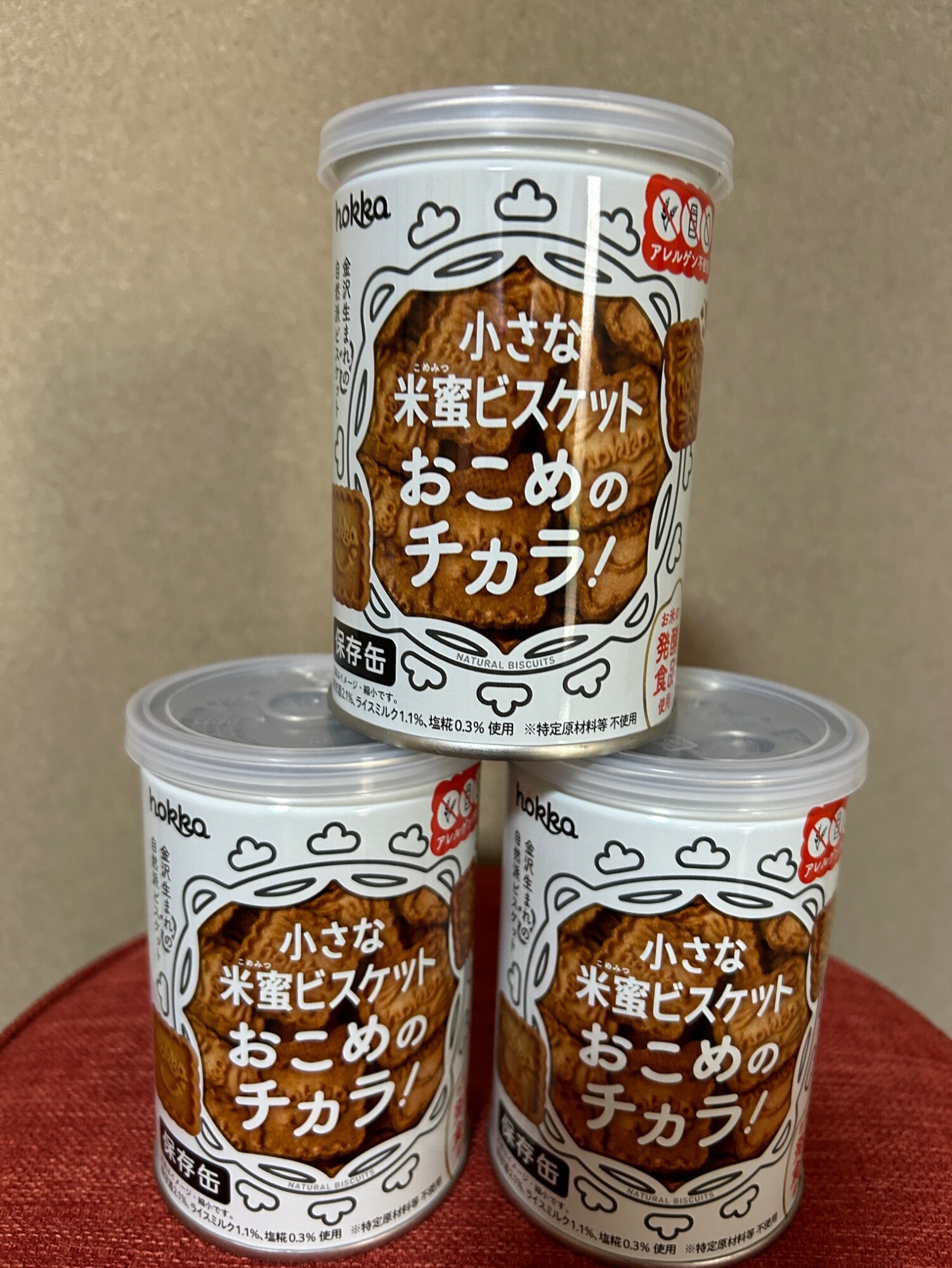 hokka 米蜜ビスケット おこめのチカラ 保存缶 110g 北陸製菓 お菓子缶 食物アレルギー特定原材料等28品目不使用 食品添加物不使用