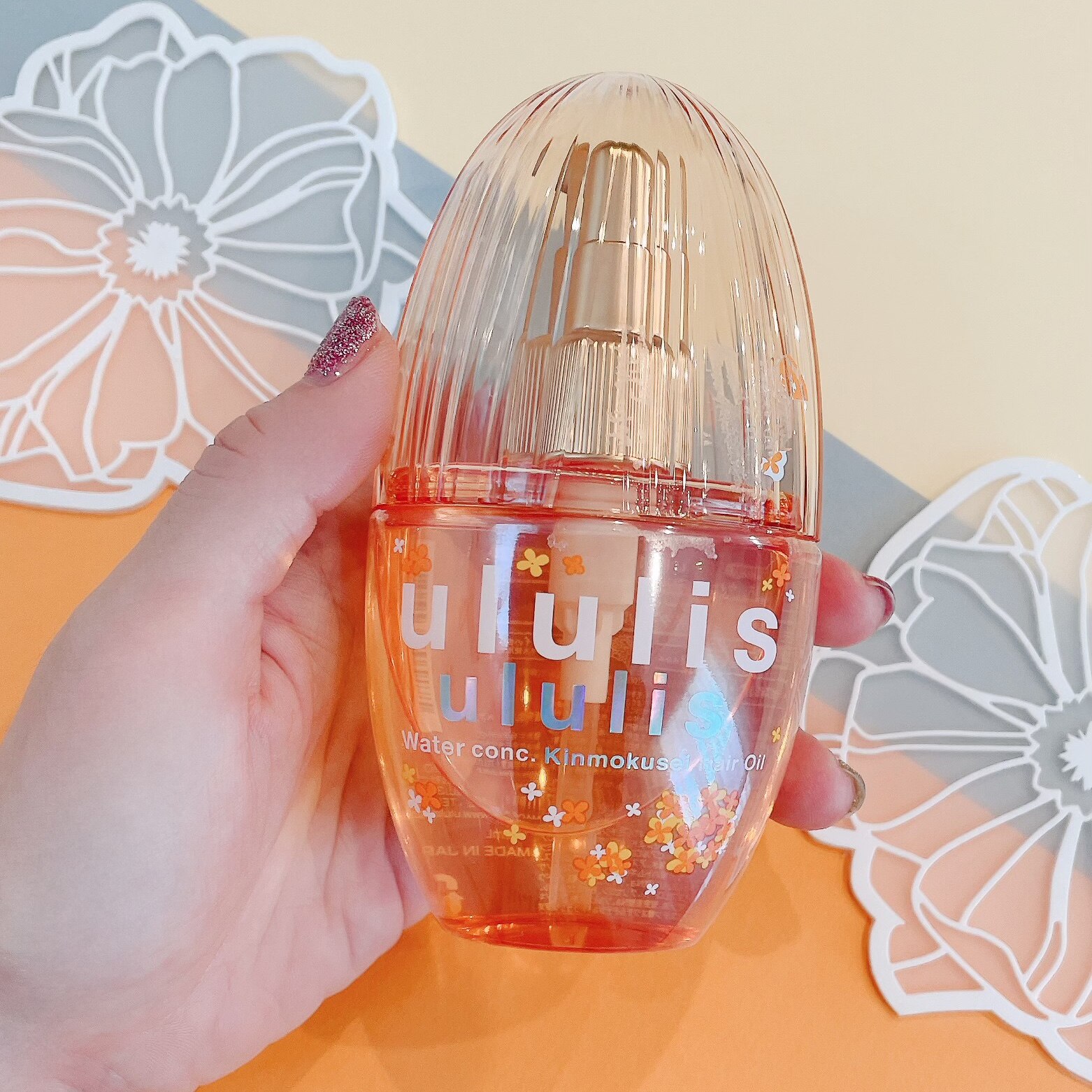 【選択・送料無料】ウルリス ピンクネコ ウォーターコンク スリーク ヘアオイル 100ml ululis (ウルリス) オスマンサス アプリーベリーの香りor金木犀の香り