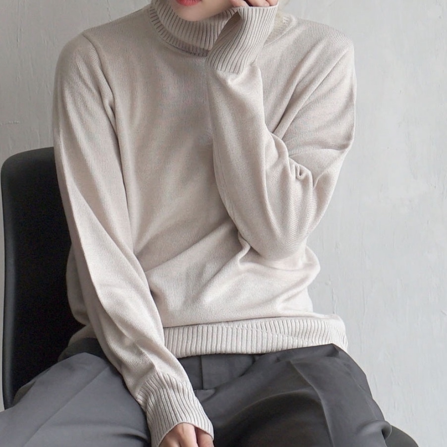 発熱 ニット レディース M/L トップス ニットウェア ニットウエア セーター 長袖 タートル ボーダー 柄 秋 冬 【メール便可22】 zootie（ズーティー）：ヒートフル ニットウエア ...