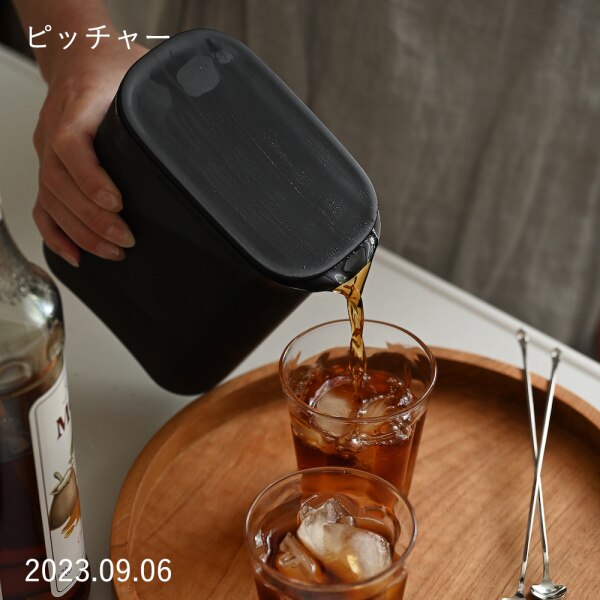 marna ウォーターピッチャー 1.0L マーナ 耐熱 洗いやすい パッキンなし 食洗機対応 麦茶ポット お茶ポット 冷水筒 水出し アイスコーヒー サーバー スリムジャグ 保存容器 1 ...