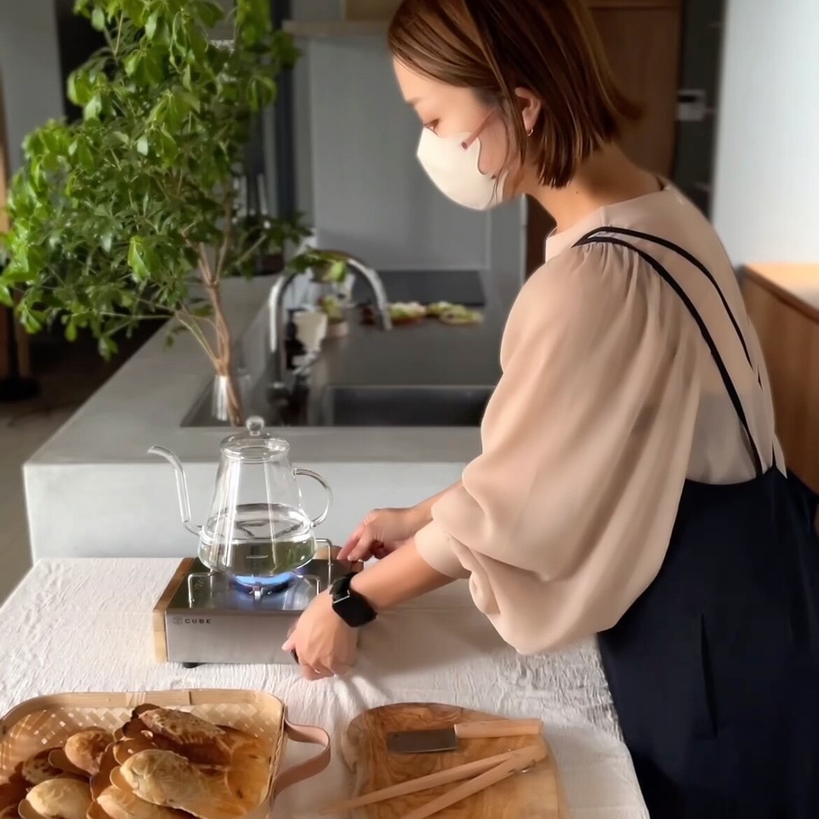 【OMNES Another Edition】ストレッチツイル キャミサロペット レディース きれいめ ロングパンツ カジュアル ワイドパンツ フリーサイズ HAPTIC ハプティック