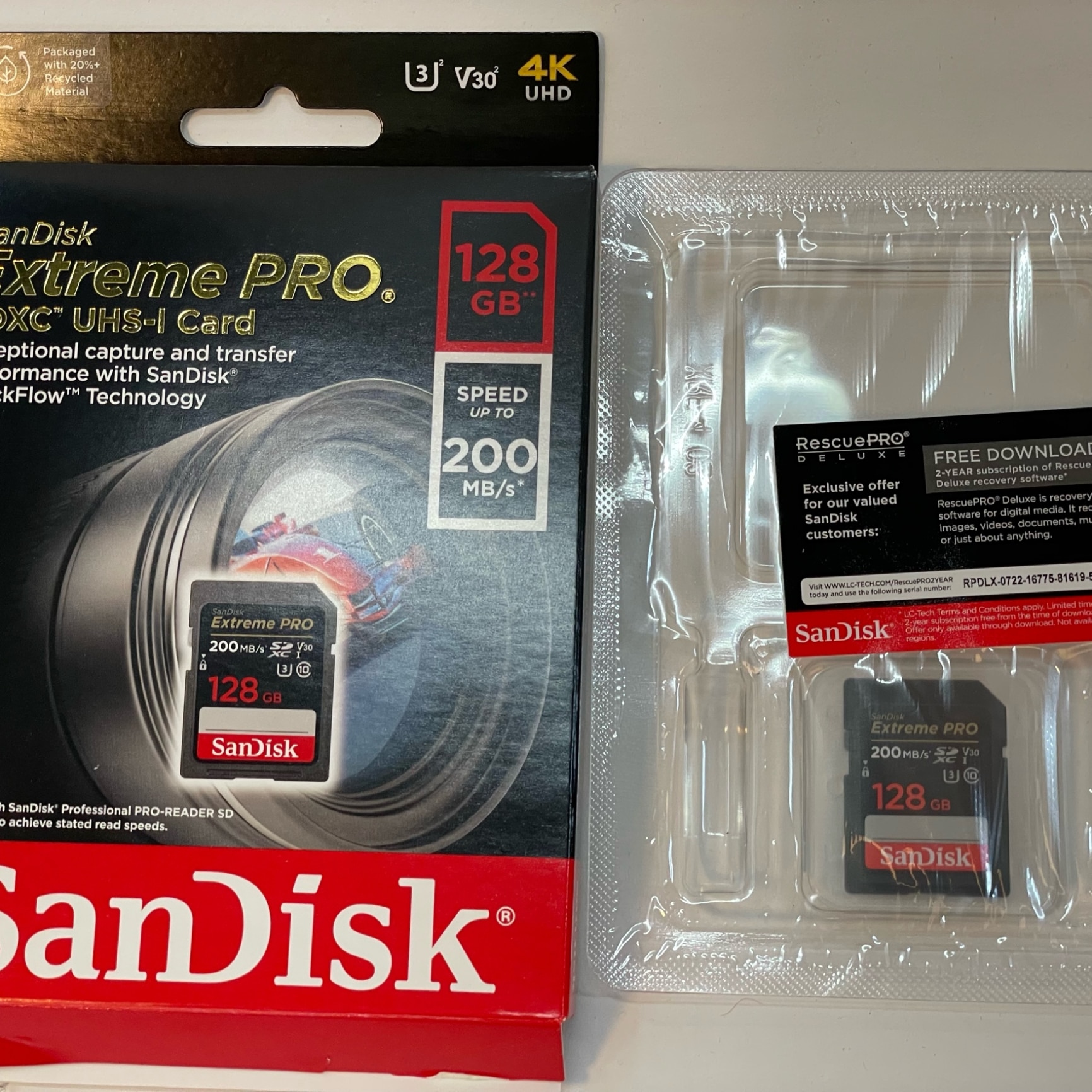 SDXCカード 128GB SDカード SanDisk サンディスク【翌日配達送料無料】Extreme Pro 超高速 R:200MB/s W:90MB/s class10 UHS-I U3 ...