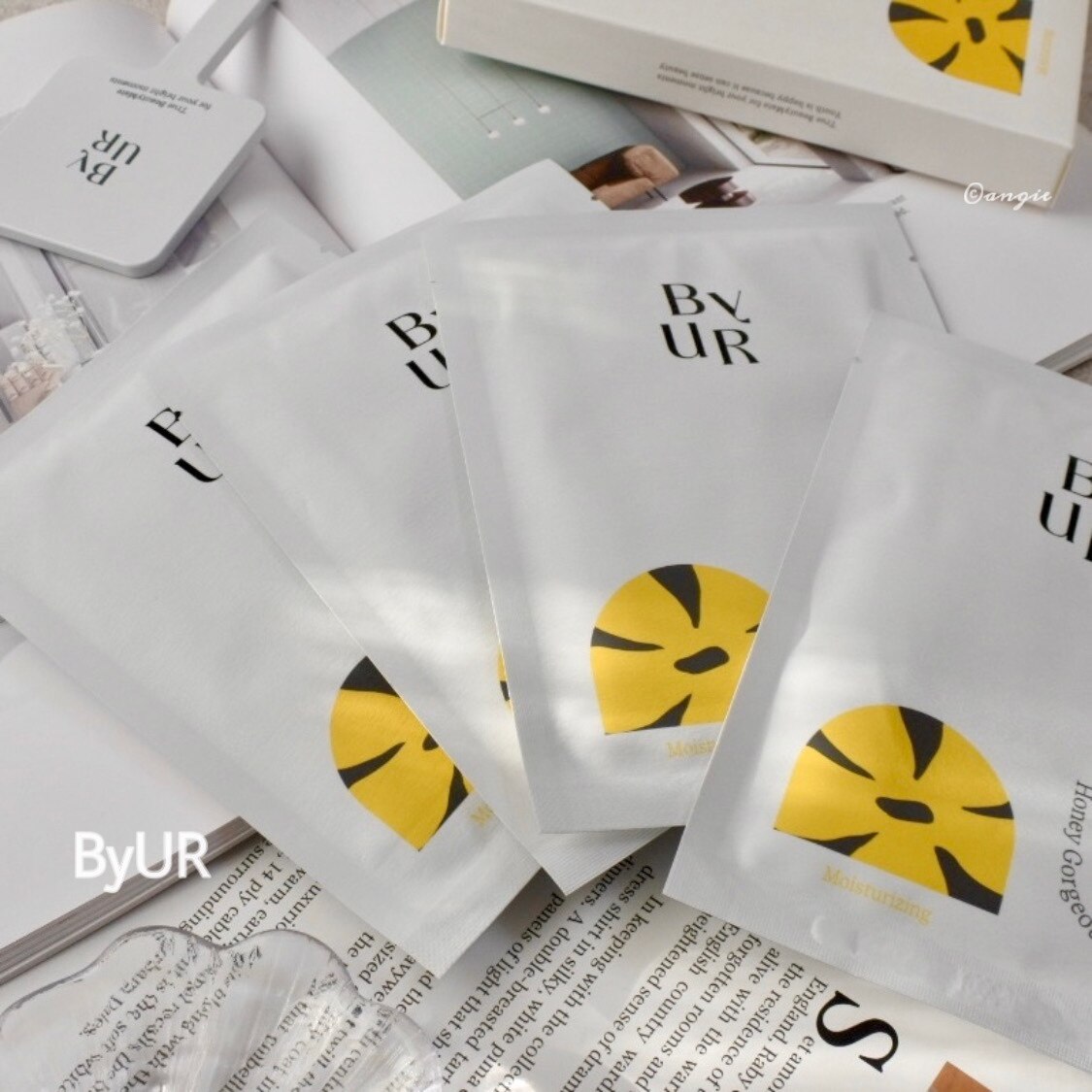 ByUR バイユア 公式 スキニークリーム シートマスク（4枚セット） 選べる3種類 バイユア フェイスパック フェイスマスク 美容マスク 個包装 CICA ヒアルロン酸 ビタミン ティー ...