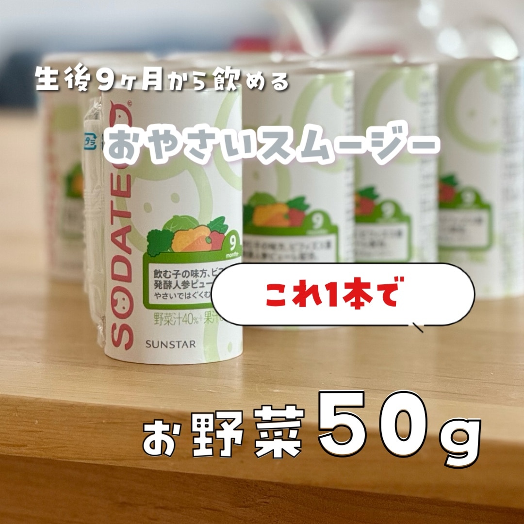 【サンスター公式通販】ソダテコ やさいではぐくむスムージー 1ケース (1本125g×30本入) ／ 10本 SODATECO ビフィズス菌発酵人参ピューレ配合 国産 プレバイオティクス 砂糖 ...