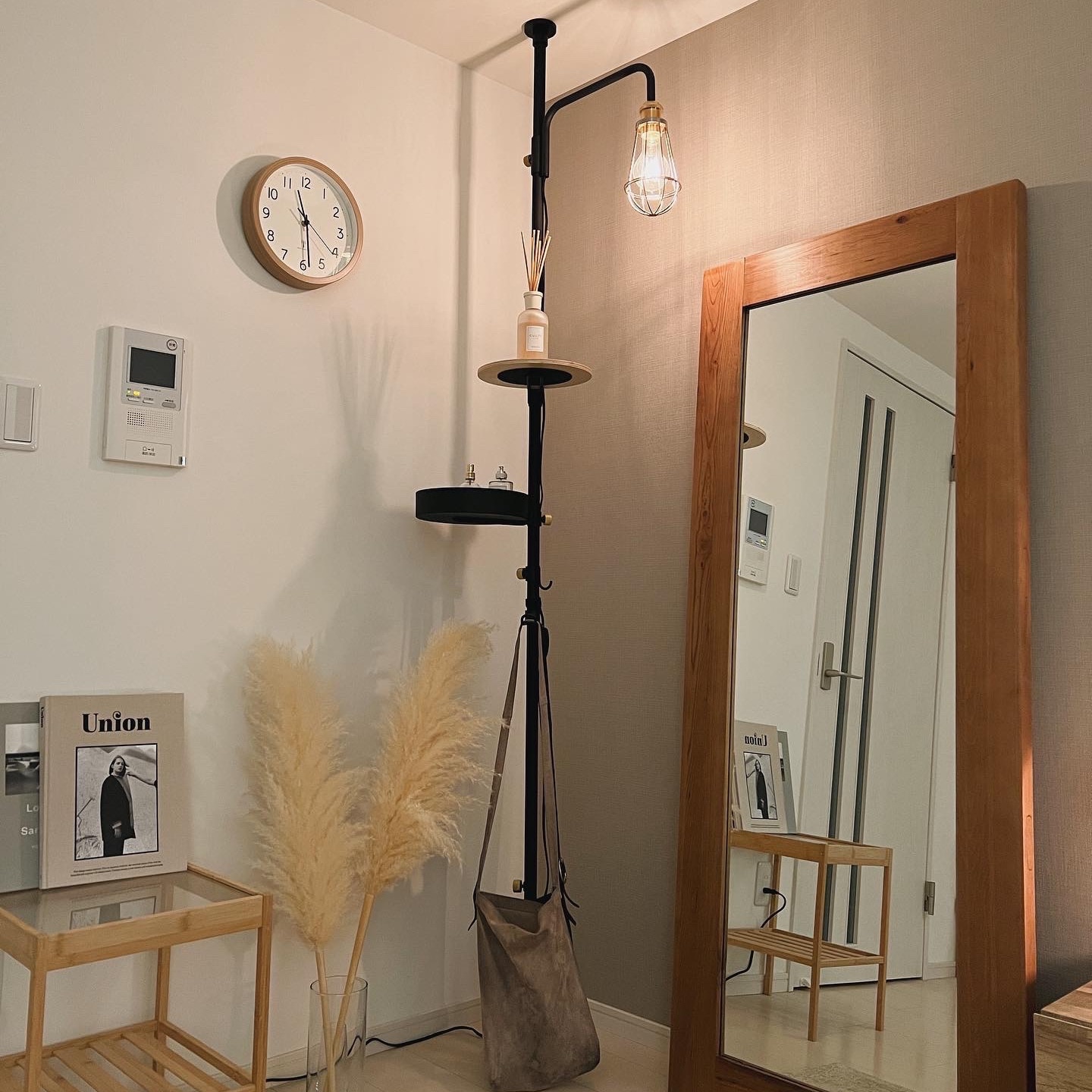 【公式】DRAW A LINE ドローアライン モリモリツリー SET ブラック 200~275cm 縦専用 SET-BASE2-BK 突っ張り棒 セット 観葉植物 室内用 プランター 植木鉢 ...