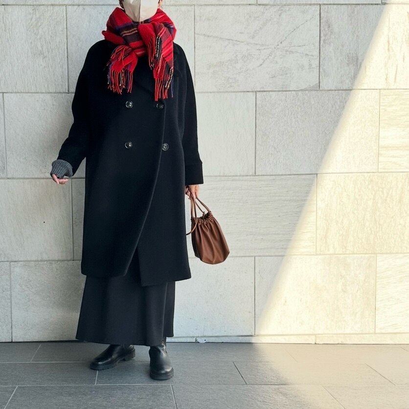 【最大15%OFFクーポン！】TICCA（ティッカ）テントコート TBDA-231 ウール アウター ダブル ロング 日本製 大人 ビッグシルエット 2024AW【ラッピング不可】