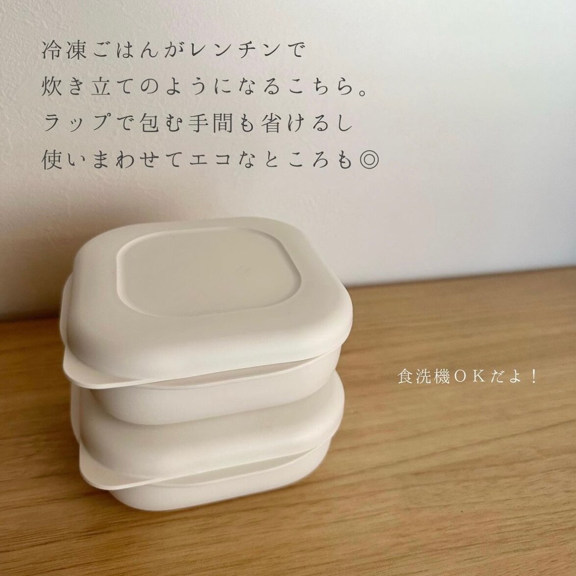 マーナ K748W 約180g×2 (2個入り) 極 冷凍ごはん 容器 ホワイト 一膳分 送料無料 【SK14813】