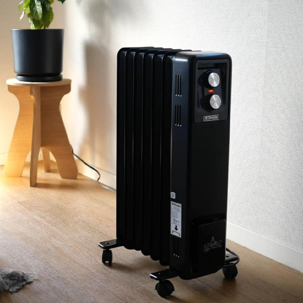 オイルフリーヒーター ディンプレックス Dimplex オイルヒーター Brit B01 ブリット ECR12B ブラック 暖房 暖房機 暖房器具 電気ヒーター オイルレスヒーター 8畳 10 ...