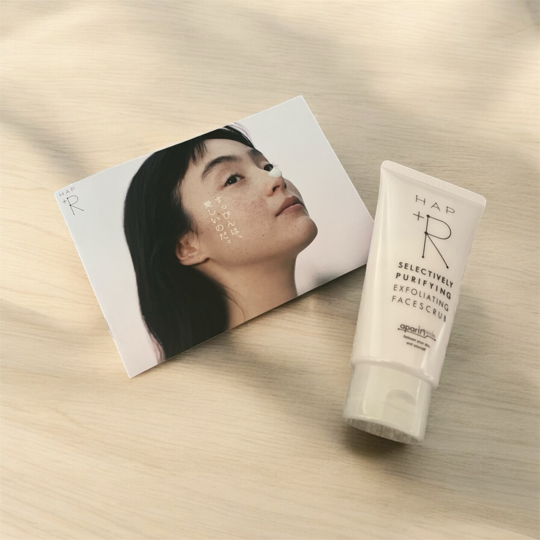 「ポイント20倍 4月25日」 HAP＋R(ハップアール) フェイススクラブ 100g ゴマージュ・ピーリング アットコスメ _25Apr
