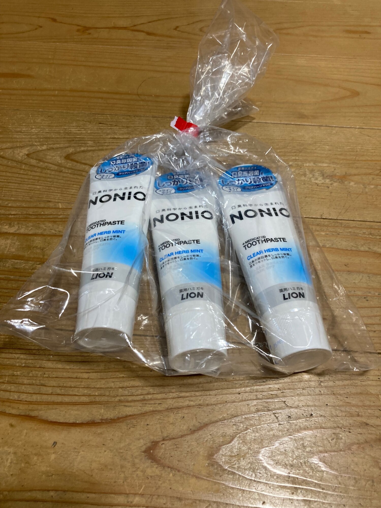 ノニオ ハミガキ クリアハーブミント(130g*3本セット)【u9m】【ノニオ(NONIO)】