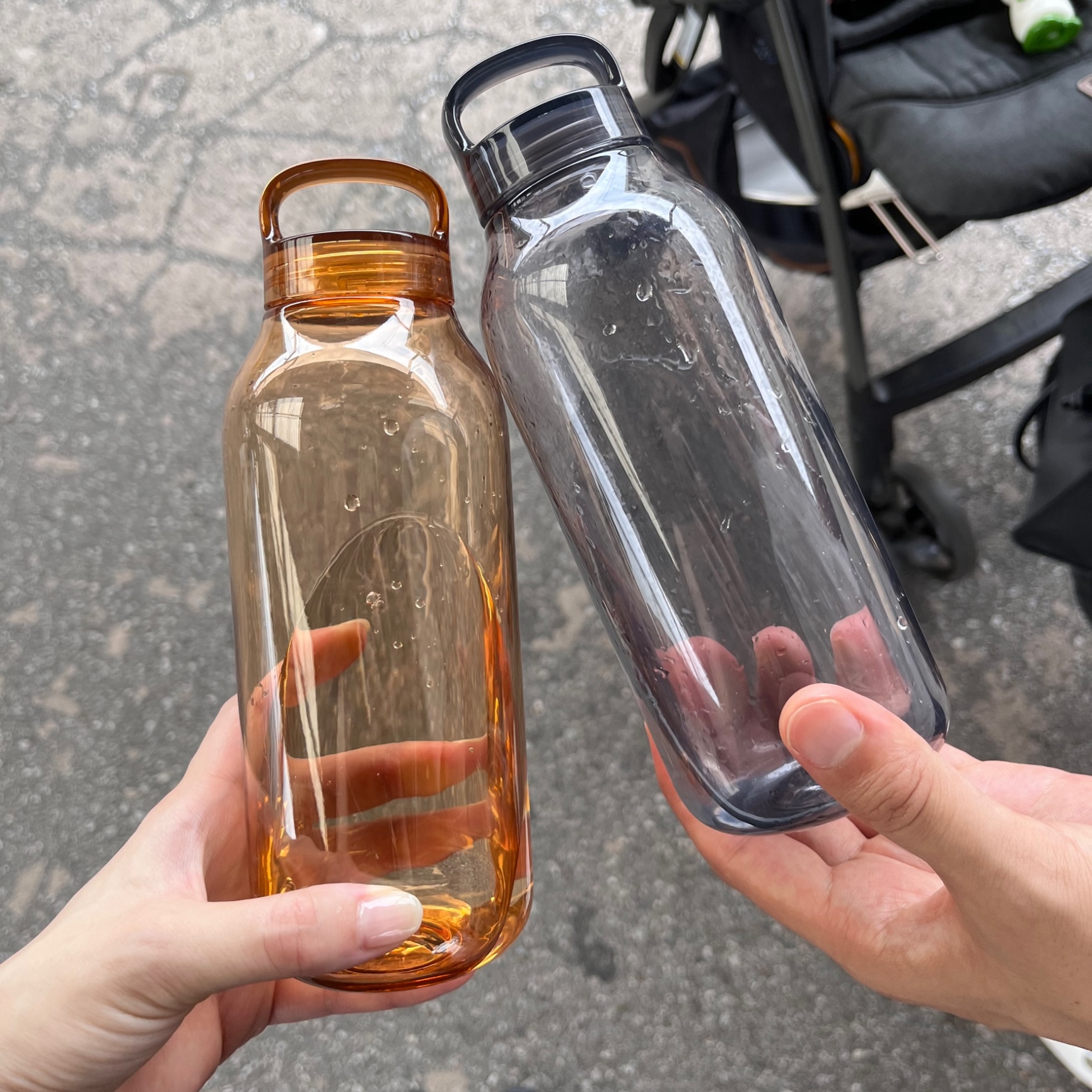 キントー 水筒 食洗機対応 WATER BOTTLE ウォーターボトル スクリュー 300ml 500ml 950ml （ KINTO ボトル マイボトル クリアボトル 軽量 食洗機OK ...