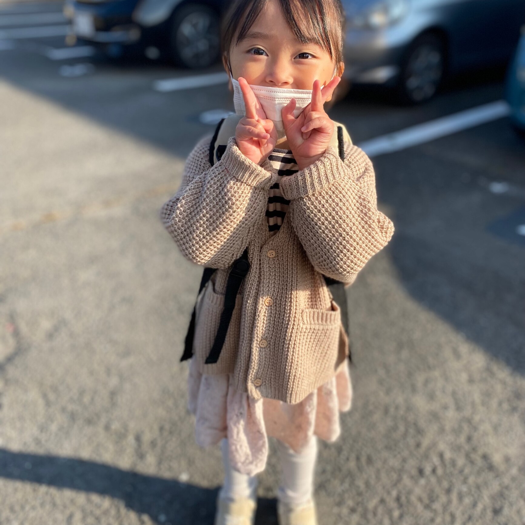 [mewoo!]ワッフルカーディガン