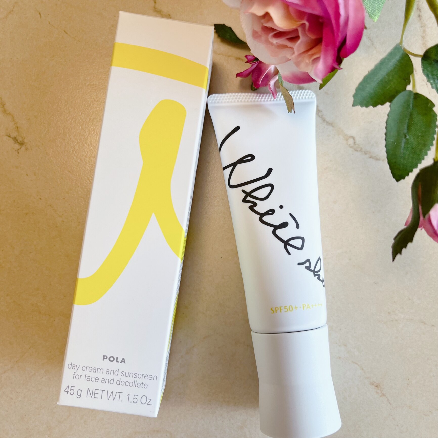 国内正規品 POLA ポーラ ホワイトショット スキンプロテクター DX (日中用クリーム・日焼け止め) 45g ※中身を取り出し、外箱を折り畳んだ状態での発送【メール便発送】