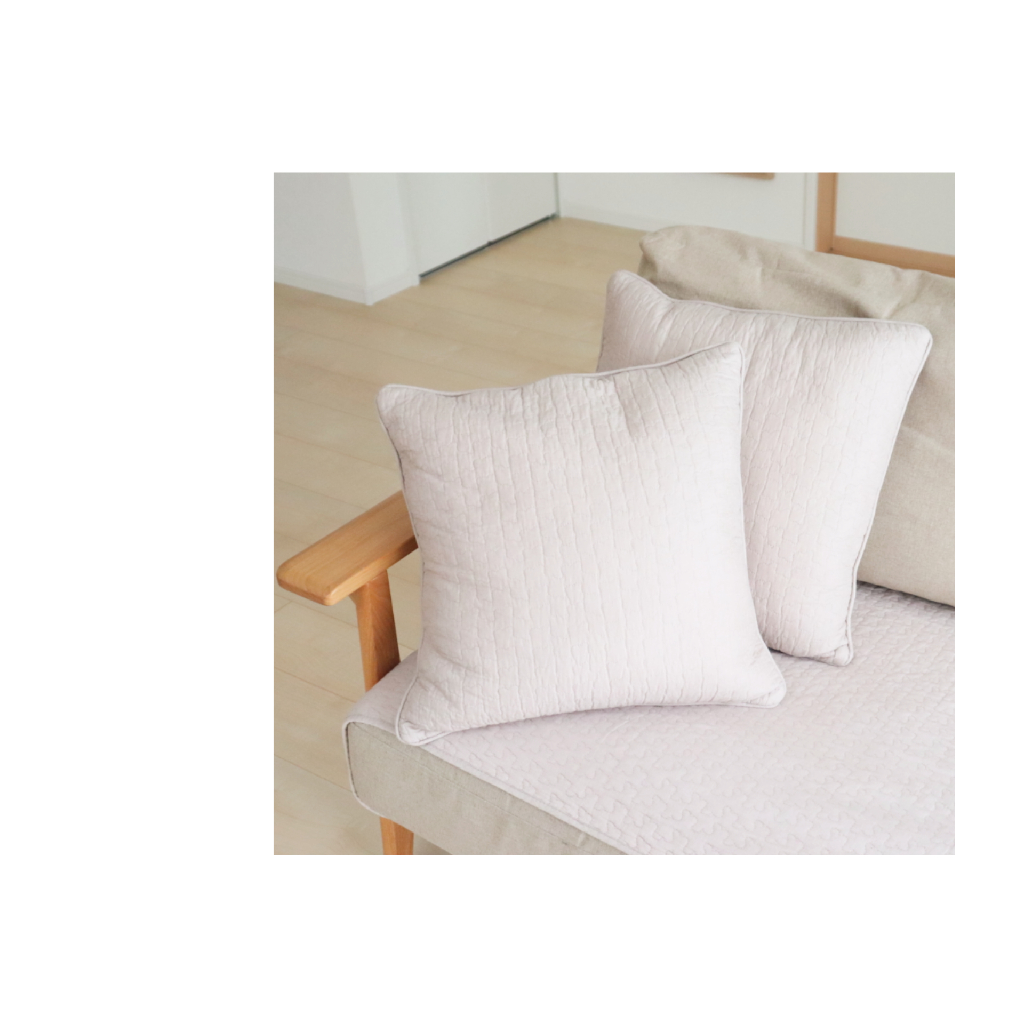 mofua モフア イブル CLOUD柄 綿100% クッションカバー 45×45cm 【NT】